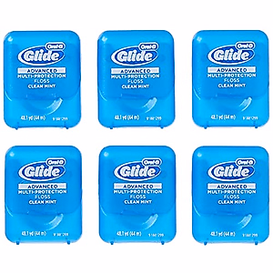 Oral B Glide Pro Health Advanced Multi Protection Floss Clean Mint (Netcount 6 Pack), 6 Count (Pack of 1)