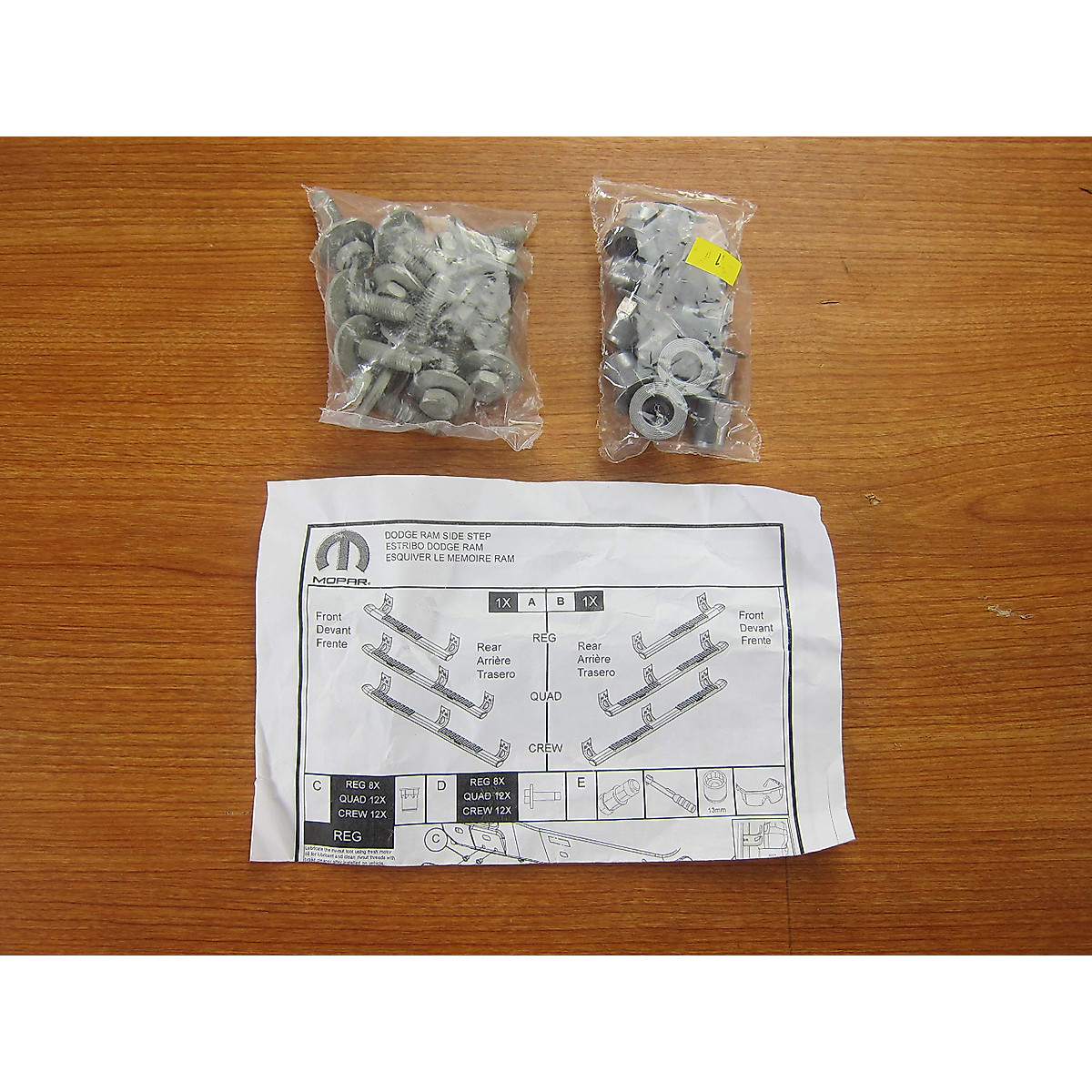 Mopar 2009-2013 Dodge Ram Side Step Hardware Mounting Kit New OEM