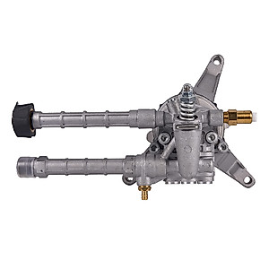 Mikatesi 7/8" Shaft Vertical Pressure Washer Pump 2600-3000 PSI @2.5 GPM OEM & Power Washer Pump Replacement with Troy Bilt SRMW22G26-EZ Craftsman AR Front Inlet/Outlet
