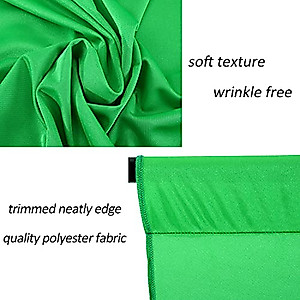 10ft x 10ft Green Backdrop Curtain for Parties Green Wrinkle Free Backdrop Drapes Panels for Baby Shower Birthday Party Photo Photography Photoshoot Polyester Fabric Background Decoration