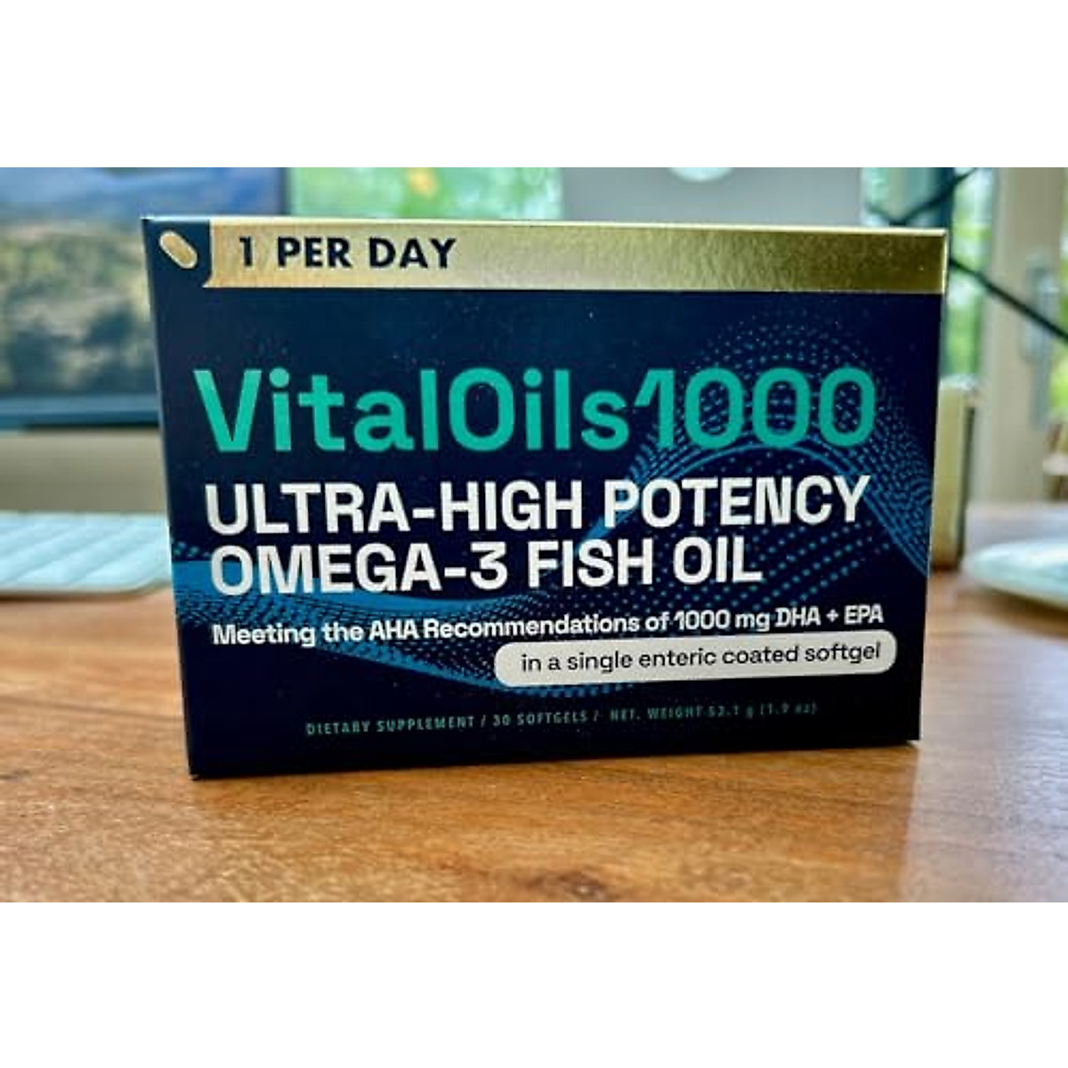 VitalRemedyMD Omega 3 Fish Oil - Premium Burpless Fish Oil Supplement, Ultra Strength DHA & EPA with Omega 3, Natural Fish Oil Capsules (1 Month Supply)