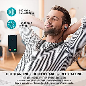 Osmile NE100 Neckband Earphone (Environmental Noise Cancellation) 35 hrs Music time