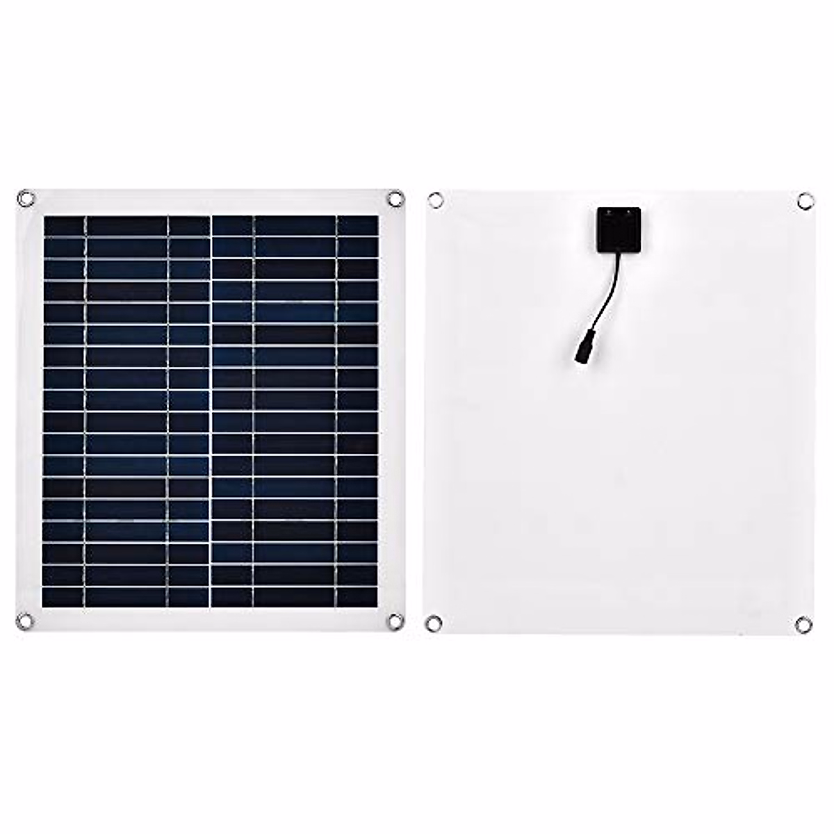 20W Flexible Solar Panel,New Waterproof Flexible Polycrystalline Solar Panel Charger Outdoor para barcos, autocaravanas, caravanas y sistemas de desagüe