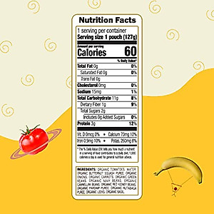 Earth's Best Organic Toddler Food Pouches, Toddler Protein Puree for Kids 2 Years and Older, Organic Four Bean Feast, 4.5 oz Resealable Pouch (Pack of 12)