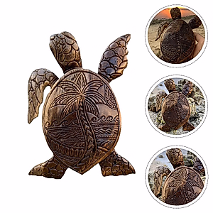 Resin Turtle Figurines Tabletop Animal Decorations Sea Turtle Statues Toys for Fairy Garden Supplies Desktop Centerpieces