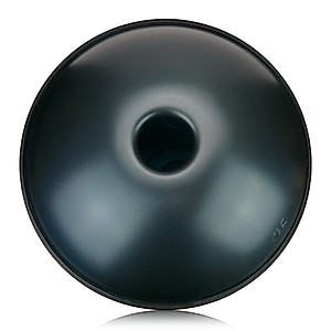 Hand Pan in D Minor 11 Notes Steel Hand Drum,440HZ (22.8" (58cm), Blue 11 Notes-D3 A3 B3b C4 D4 E4 F4 G4 A4 C5 D5) with Soft Hand Pan Bag, Gift Idea