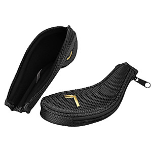 Craftsman Golf 11pcs/set Meshy Golf Club Iron Head Covers Headcover with No. on Both Sides suitable for Right and Left Handed Golfer Zipper Closure (Black)