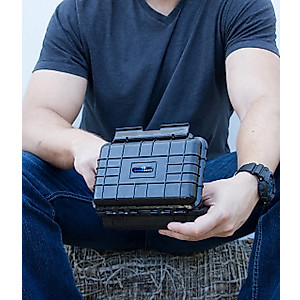 CASEMATIX Graded Card Storage Box Sports Trading Card Case Compatible With up 3 BGS 5 PSA Card Graded Sports Card Slabs - Airtight, Waterproof with Moisture and Dust Protection