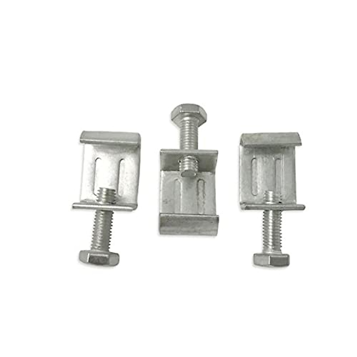 BOOHAO 12 pcs Galvanized Steel Flange Clamp G Clamp Duct G Clamps Ventilation Duct Flange for Rectangular Duct Connection System