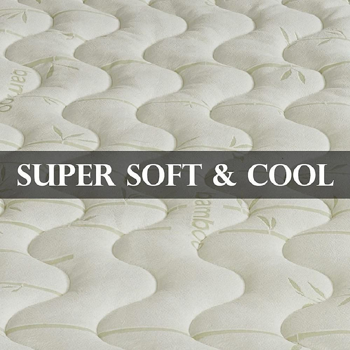 Top Split King (Flex Head) Waterproof Rayon from Bamboo Jacquard Mattress Pad for Half Split King Beds