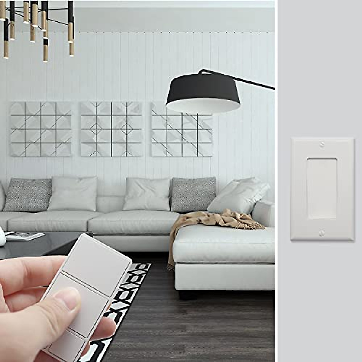 Z-Wave Plus Remote Switch, Scene Wall Switch Controller, 4 Z-Wave Button, Work with Z Wave Hubs(MR40Z)