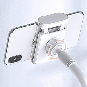 N/A Cell Phone Clip Holder，for Bedroom Desktop Office Bathroom Kitchen, Rotate Freely Lazy Bracket Holder
