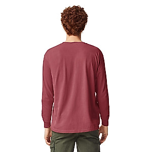 Comfort Colors Adult Long Sleeve Tee, Style G6014, Crimson, Large