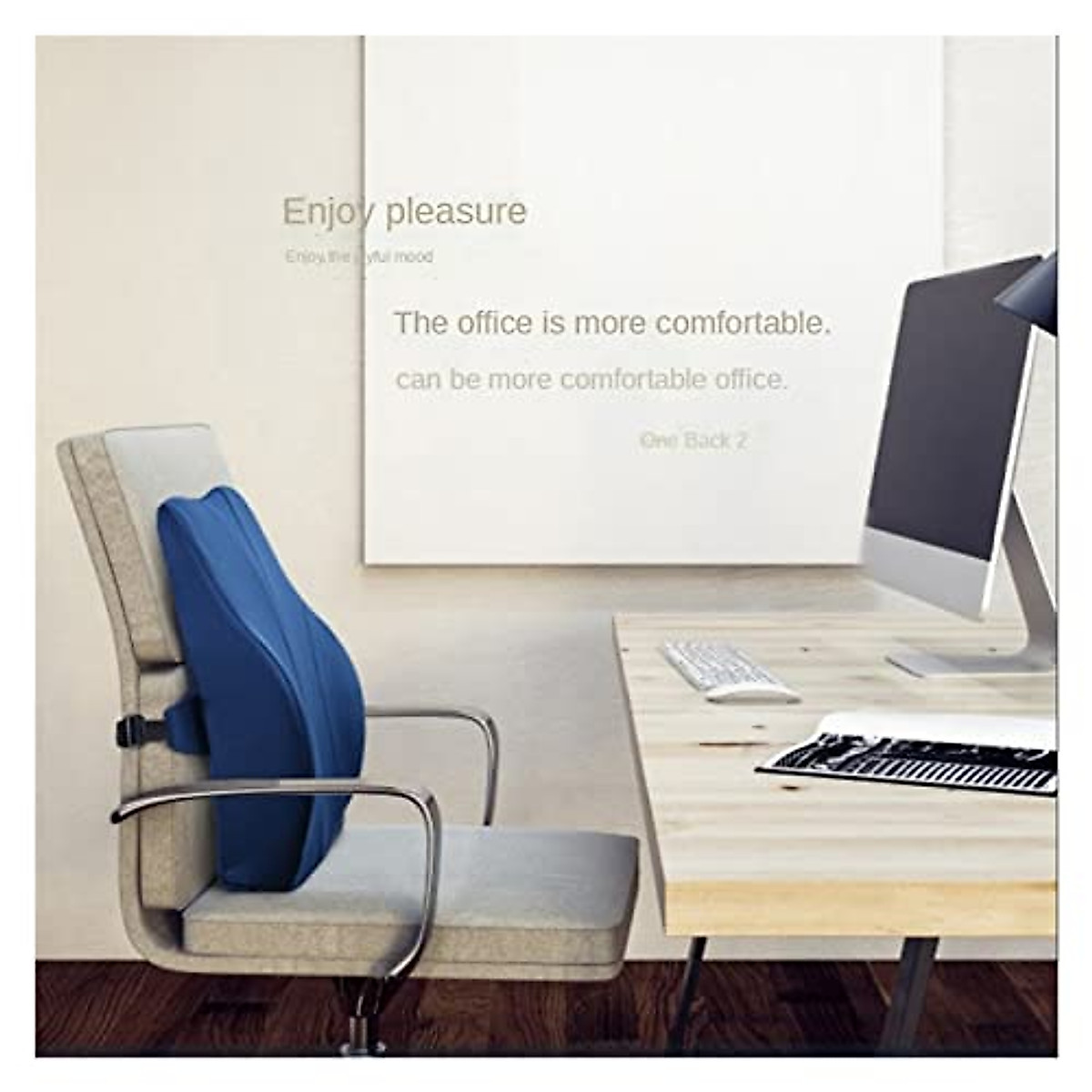 Car Seat Cushion Memory Foam Back Cushions Office Chair Cushions Compatible with Pregnant Women Cushion Compatible with Back (Color : Svart, Specification : Lumbar Spine)