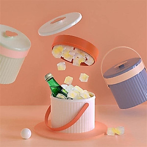 Ice Buckets Household Ice Bucket Ice Mold with Cover Freezing Drinks Cooling Ice Bucket for Wine, Champagne Bottles, Beer Bottles Barware