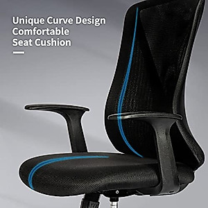 FLEXISPOT Office Chair Height Adjustable Computer Desk Chair Ergonomic Home Office Desk Chair with Y Shape Backrest Black