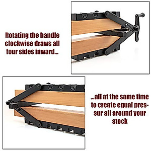 2 Pack of 4 Way Pressure Clamps For Clamping Panels - Using Pressure From All Four Directions. Ideal For Woodworkers and Cabinet and Furniture Makers (2 four way pressure clamps)