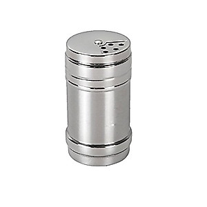 Verdental Stainless Steel Dredge Sugar/Spice/Pepper Shaker Seasoning Cans with Rotating Cover