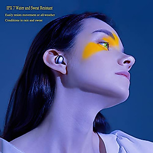 HORNORM True Wireless Earbuds Bluetooth Headphones Touch Control with Charging Case and LED Digital Display Bluetooth 5.2 HD Bass Sound Stereo Earphones in-Ear Built-in Mic Headset for Sport Work