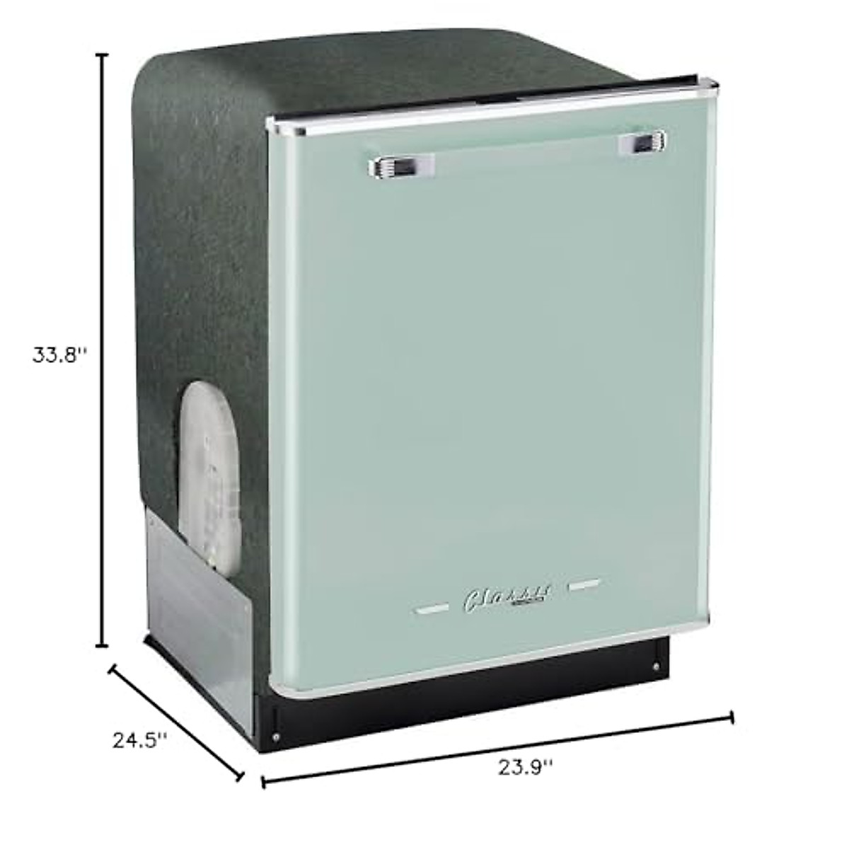 Unique Appliances UGP-24CR DW B 24" Retro Dishwasher, Black