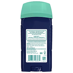 Tom's of Maine Complete Protection Aluminum-Free Natural Deodorant for Men, Sandalwood & Vanilla, 2.6 oz