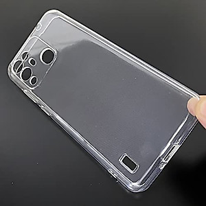 Ytaland for Blackview A55 Pro case, Crystal Clear Soft Silicone Shockproof TPU Transparent Bumper Protective Phone Case Cover