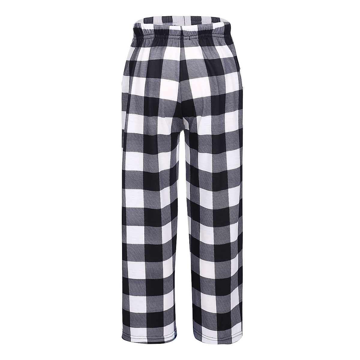 Ekouaer Boys Pajama Pants Long Sleep Pants Soft Elastic Waist Pajama Bottoms Plaid Lounge Pants with 2 Pockets