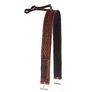 Acerugs ALL PURPOSE WESTERN LEATHER HORSE TACK SADDLE BACK CINCH BUCKING STRAP REAR GIRTH