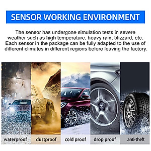 NEWHOW 9L3Z-1A189-A Replacement Tire Pressure Monitoring System (TPMS) Sensors 315MHz Compatible with Ford F150, F250, F350 (2009-2014) Replaces: DE8T-1A180-AA, TPMS12 Set of 4