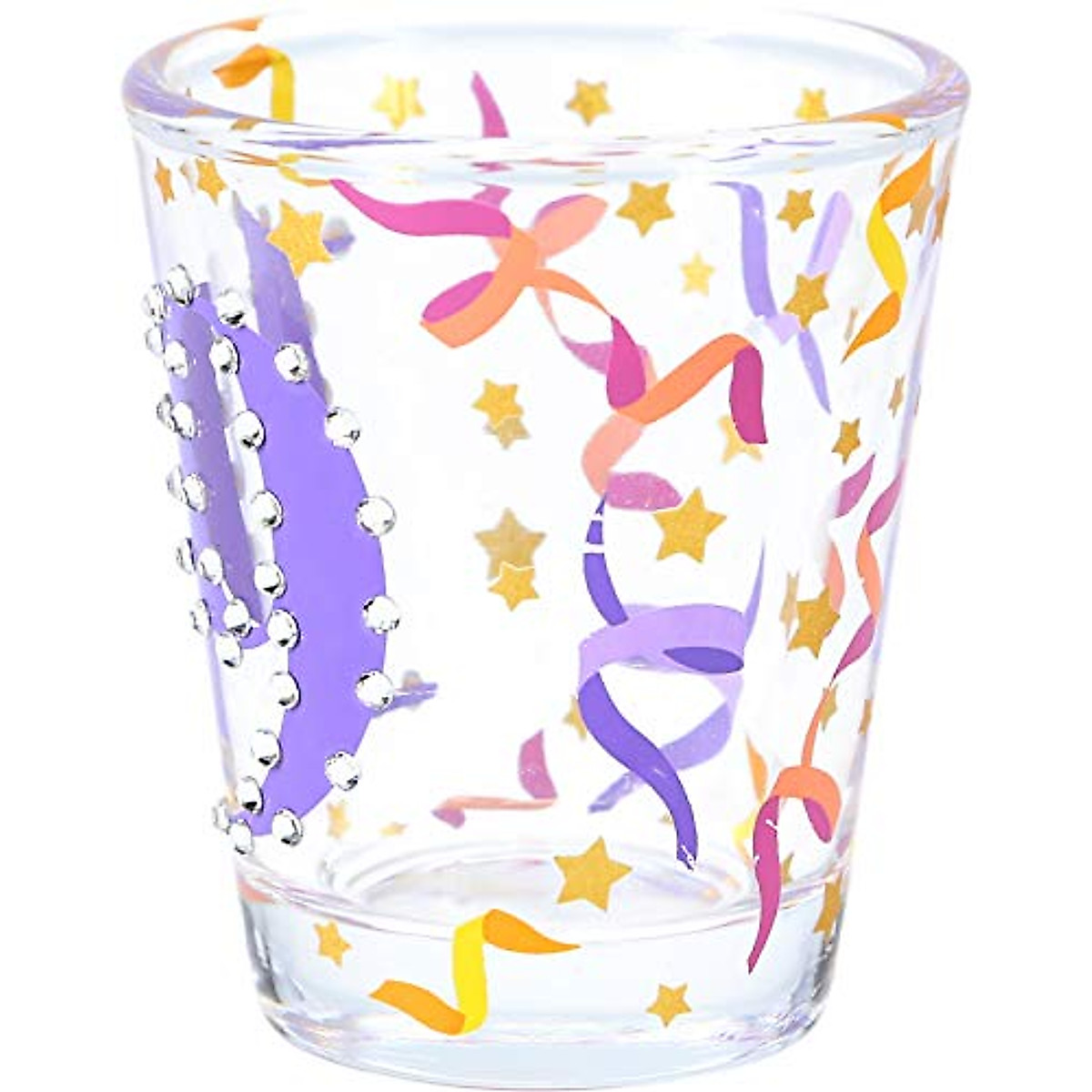 Pavilion Gift Company 19th 2 oz Birthday Shot Glass, Purple
