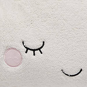Little Love by NoJo - Plush Cloud Shaped Decorative Pillow, Decorative Nursery Pillow, Playroom Décor, Cute Throw Pillows, White, 1 Count (Pack of 1)