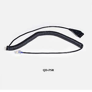 OvisLink Polycom Phone Headset Compatible with Polycom VVX Series, CX Series and Soundpoint Series | Noise Canceling Call Center Headset with RJ9 Quick Disconnect Cord, Flexible Rotatable Microphone