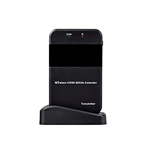 Monoprice Blackbird Pro WIHD 60GHz Uncompressed Wireless Professional HDMI Extender - 30 Meter Range, Black