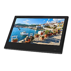 CHICIRIS Computer Desktop Monitor, Capacitive Touchscreen Monitor Remote Control VGA AV DC Input 7 Inch for Gaming (US Plug)