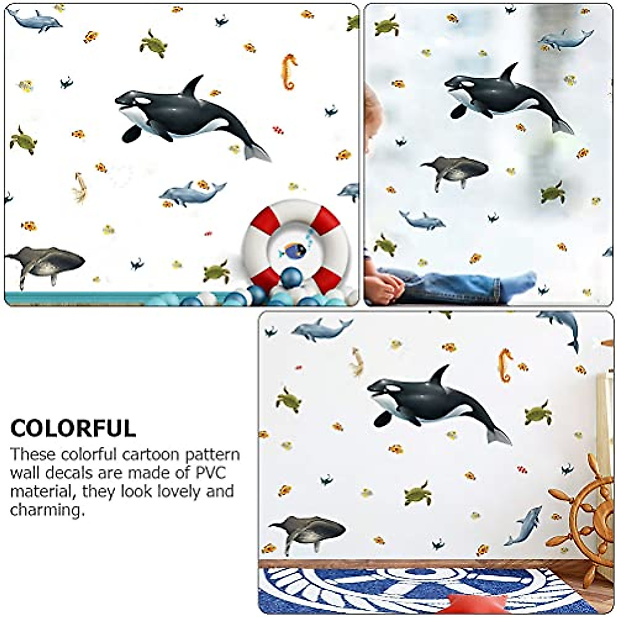 1Pc Marine Life Whale Wall Sticker Room Decal Lovely Home DecorationHome Decor for Celebration Party