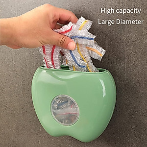 Plastic Wrap Storage Box Dispenser - Wall-Mounted Fresh Keeping Bag Sleeve Organizer - Space-Saving Solution for Kitchen Storage - No Drilling Shower Cap Storage Box