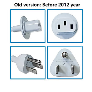 WESAPPINC Replacement US Plug Extension Cable for Apple iMac G5 20" 21.5' 24" 27" Power Supply Cord