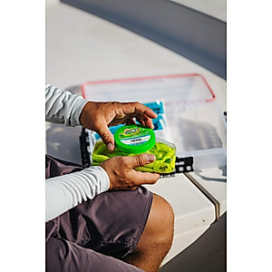 Berkley Gulp! Alive! Swimming Mullet Soft Fishing Bait, Pearl White/Chartreuse, 3in - Pint 4x7