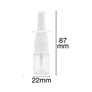 12Pcs Mini Plastic Nasal Spray Bottles - 5Ml Fine Mist Sprayers Cosmetic Perfume Makeup Water Storage Holder Container Portable Empty Refillable(Blue)