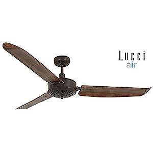 Lucci Air 21101701 Carolina Ceiling Fan 56 Inch, Oil Rubbed Bronze with Dark Koa Blades