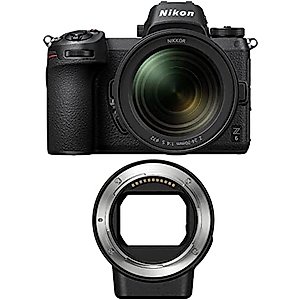 Nikon Z6 Mirrorless Camera with 24-70mm f/4 S Lens and FTZ Mount Adapter Bundle (International Version)