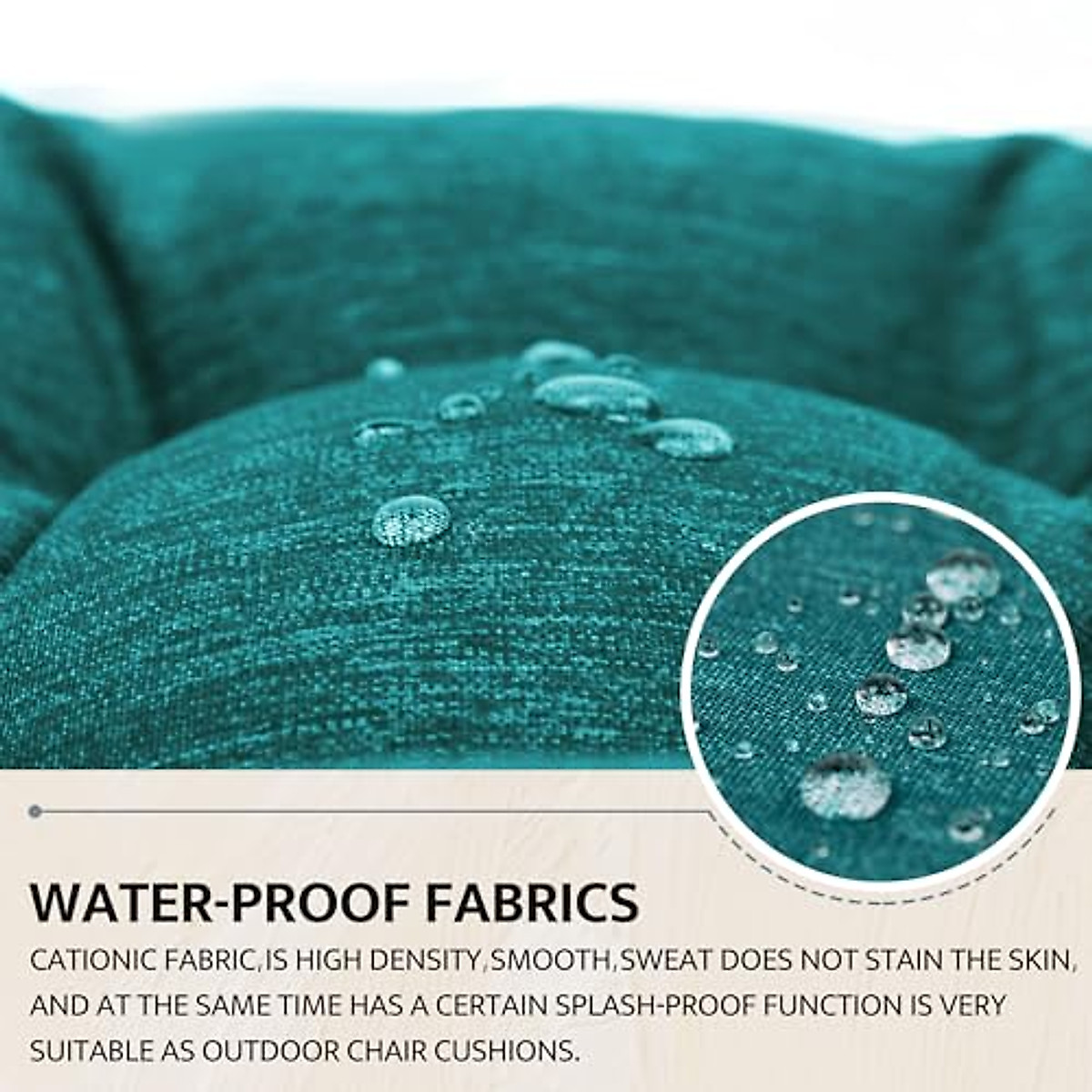 mudilun Outdoor Adirondack Chair Cushion High Weather Resistant Tufted Waterproof Lounge Cushion Anti-Slip Thickened High Back Patio Seat Pads Set of 2…