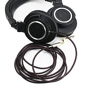 NewFantasia Replacement Audio Upgrade Cable Compatible with Audio-Technica ATH-M50xBT, ATH-AR3BTBK, ATH-SR50BT, ATH-ANC9, ATH-ANC7B, ATH-SR5BTBK, ATH-S700BT Headphones 3meters/9.9ft