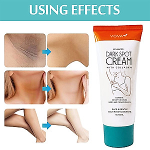 ROUSHUN Underarm Cream, Body Cream - Nourishes Moisturizes Underarm, Neck, Knees, Elbows, Between Legs 2 fl.oz