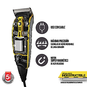 Remington HC5850 Virtually Indestructible Haircut Kit & Beard Trimmer, Hair Clippers for Men, Colors Vary, 15 Piece Set (Pack of 1)