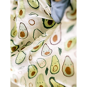 Loulou Lollipop Soft Baby Swaddle Blanket Muslin Wrap Receiving Blanket for Newborn to Toddler Girl and Boy, Large 47” by 47” - Avocado…