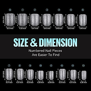 TOMICCA Extra Short Square Nail Tips, 150Pcs Acrylic Nail Tips, 15 Size Double Sided Matte Soft Gel Nail Tips, Nail Extension Tips for Beginner and Professional