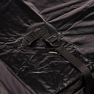 Rightline Gear Ace 2 Weatherproof Rooftop Cargo Carrier for Top of Vehicle, Attaches With or Without Roof Rack, 15 Cubic Feet, Black