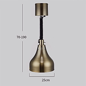 Food Heating Lamp, 250 W Commercial Heater, Retractable Heating Lamp for Hanging Food, for Catering Supplies for Restaurants and Comi Services