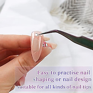 BQAN 2 Set Nail Holder for Painting Nails, Aurora Acrylic Nail Stand for Press on / Fake Nail Tips Training / Nails Display with 96 Pcs Reusable Adhesive Putty